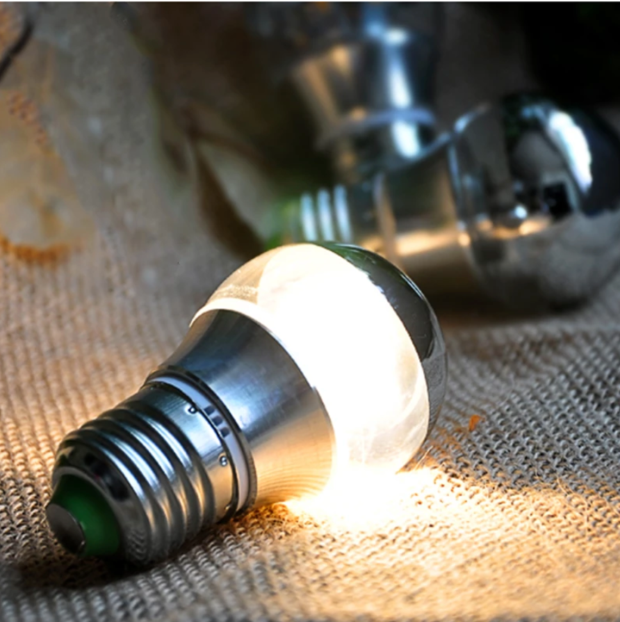Foco Led Clásico Medio Cromo Chico – IluminacionVintage