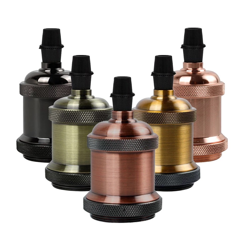 Socket de Cobre con Rosca Ancho para Lámparas – IluminacionVintage